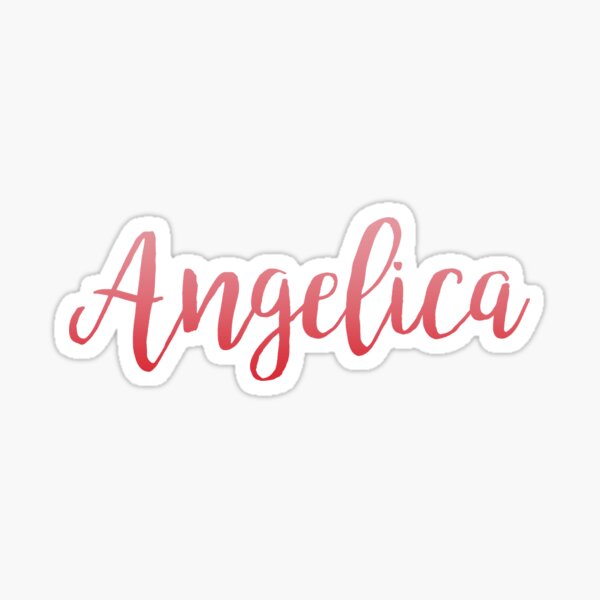 "Angelica..." Sticker by allistahl | Redbubble