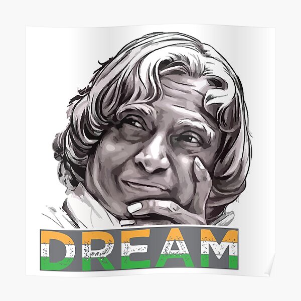 "Dr Abdul Kalam Indian Leader India Designs" Poster for Sale by ...