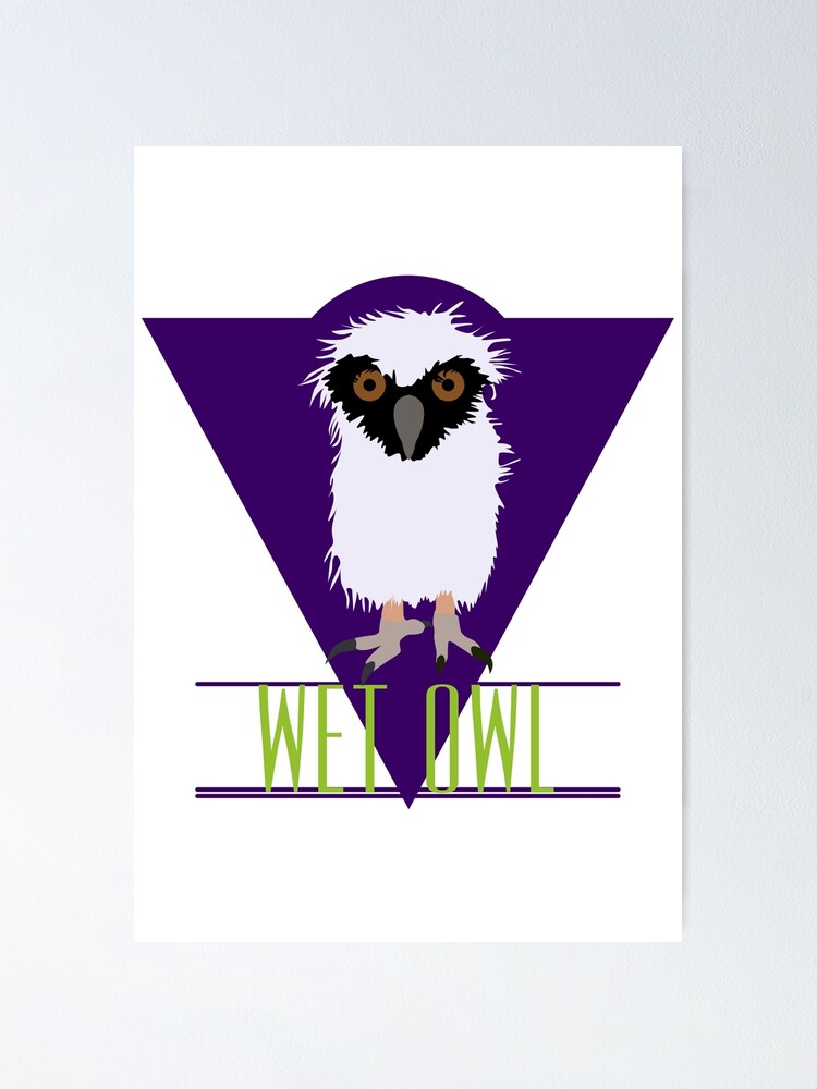 "Wet Owl Meme Sticker Design" Poster for Sale by Raju-Creative | Redbubble