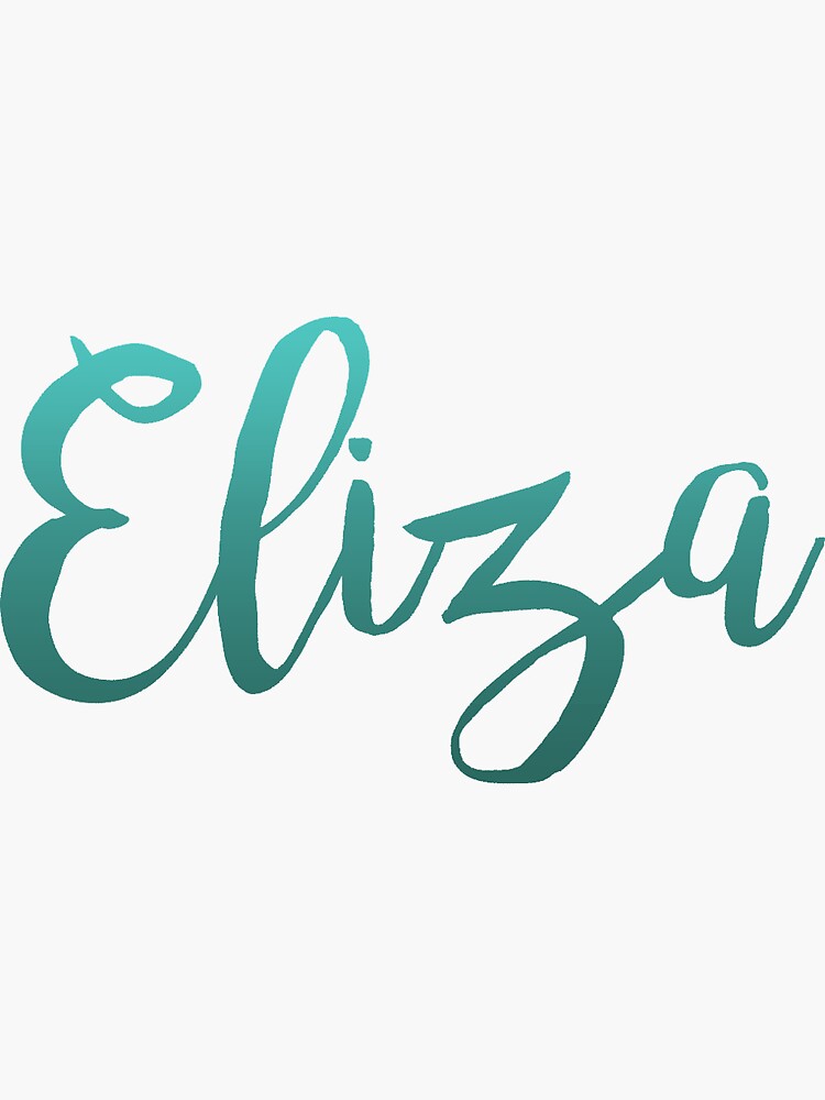 Eliza..." Sticker for Sale by allistahl | Redbubble