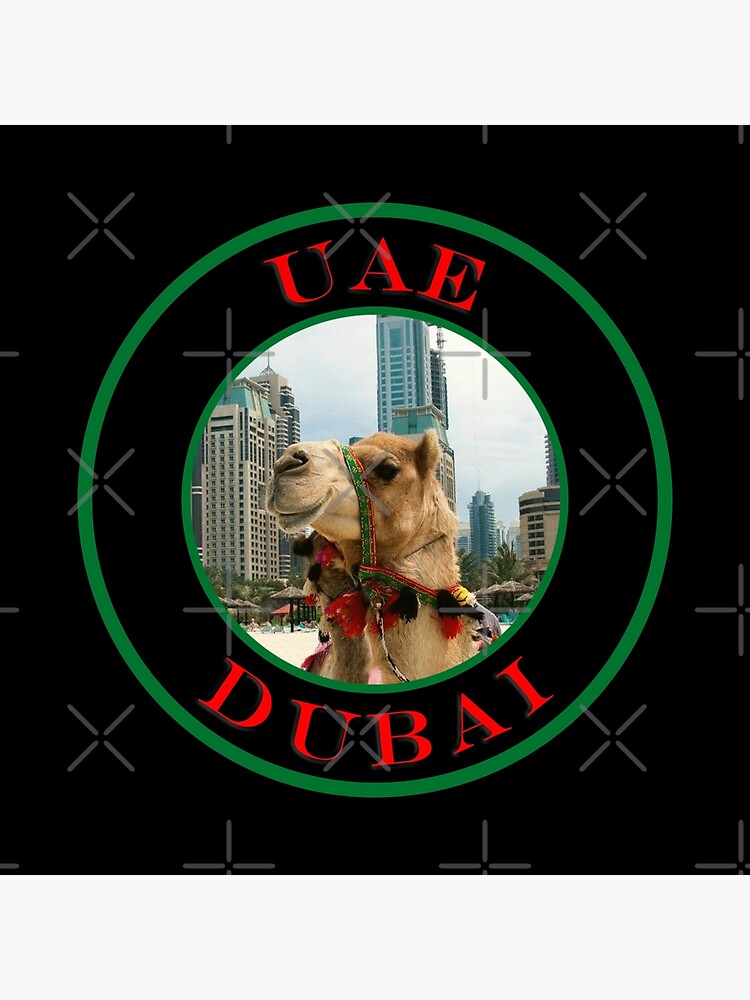 "UAE Dubai Marina Camel - Passport Stamps Collection" Poster for Sale ...