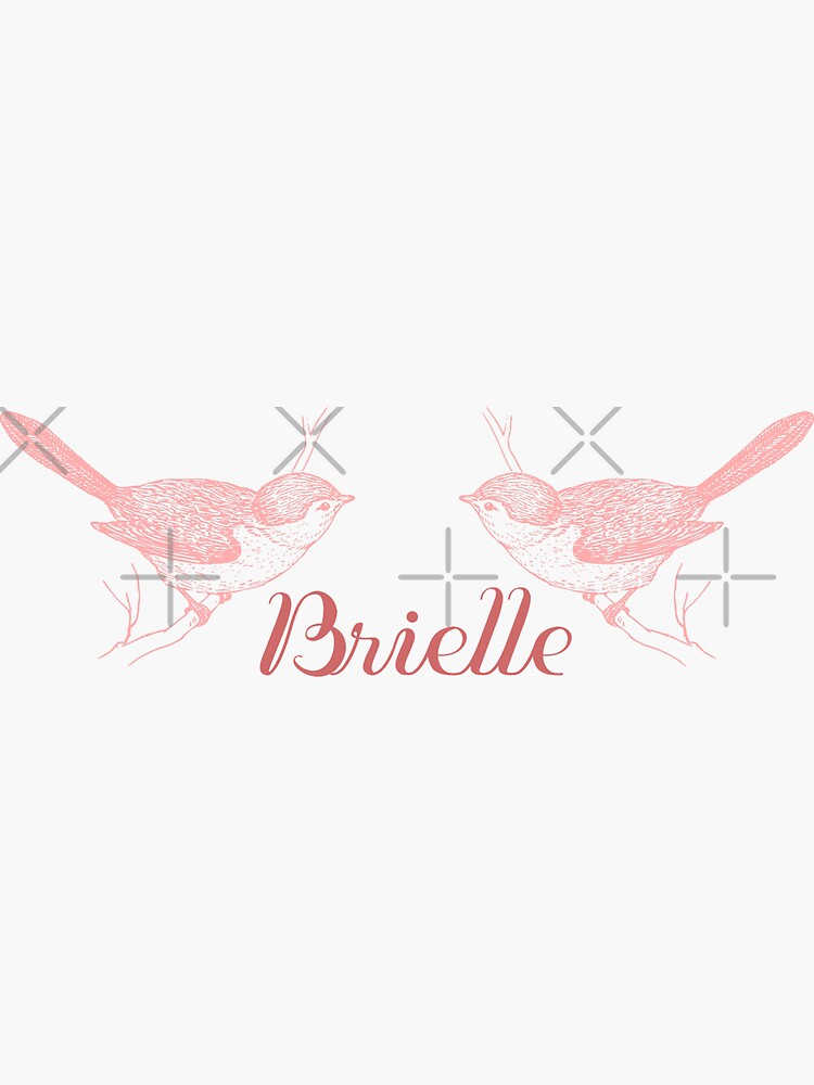 "Brielle" Sticker by vintage-sigh | Redbubble
