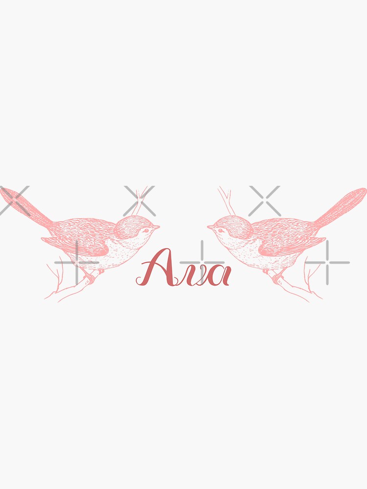 "Ava" Sticker for Sale by vintage-sigh | Redbubble