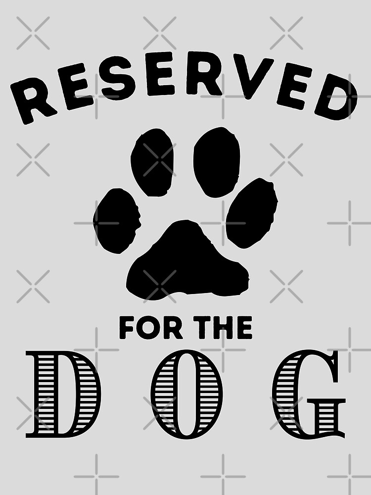 Póster «Patrón de pata de perro "Reservado para el perro", regalos para ...
