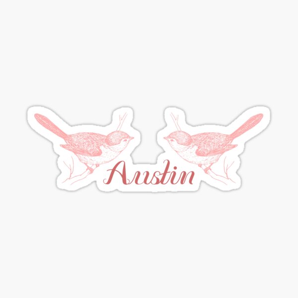 "Austin" Sticker by vintage-sigh | Redbubble
