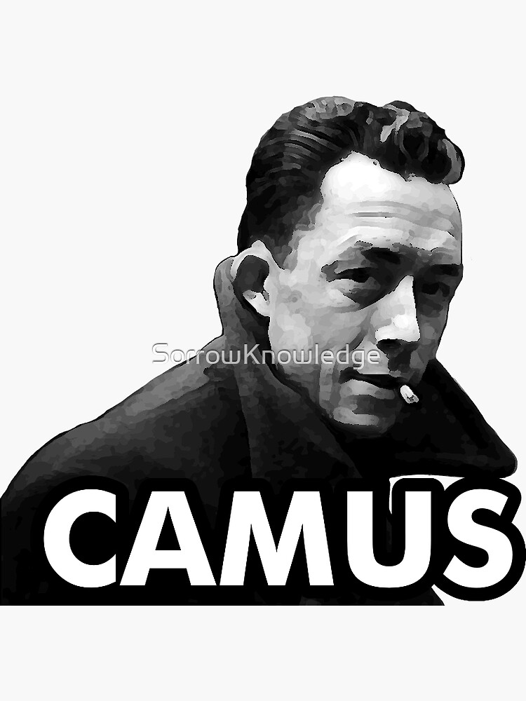 "Albert Camus" Sticker by SorrowKnowledge | Redbubble