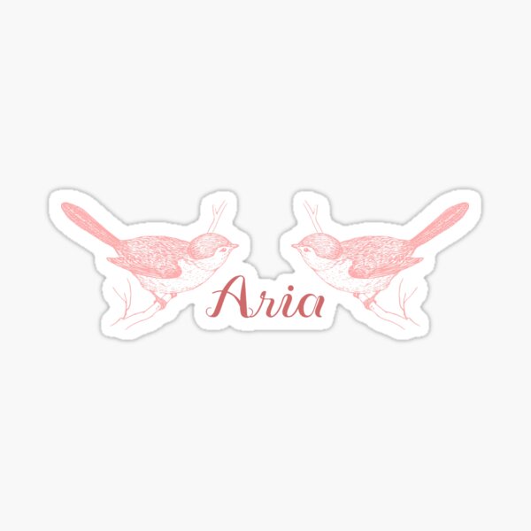 "Aria" Sticker by vintage-sigh | Redbubble