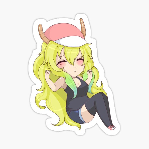 "Lucoa (Closed Eyes Version)" Sticker by honeneko | Redbubble