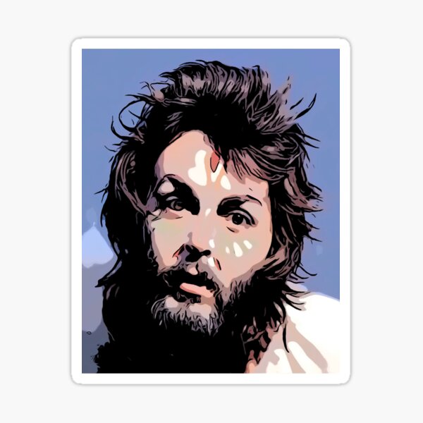 "Face painted Paul" Sticker for Sale by Karis265 | Redbubble