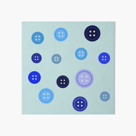 "Blue sewing buttons, sticker pack" Art Board Print by beskrajem ...