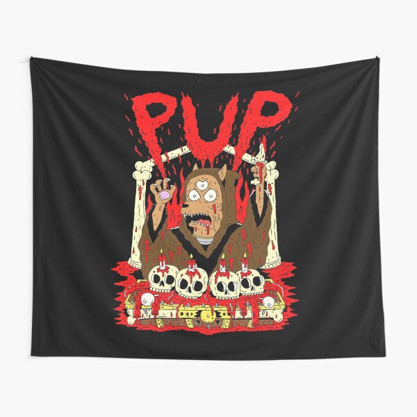 "PUP - Cult band logo " Tapestry for Sale by nearlyhollan | Redbubble