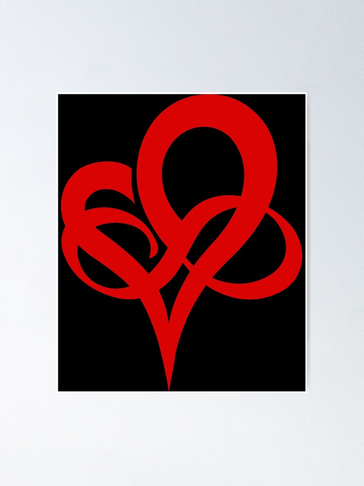 "Polyamory Symbol Poly Pride Red Infinity Heart" Poster for Sale by ...