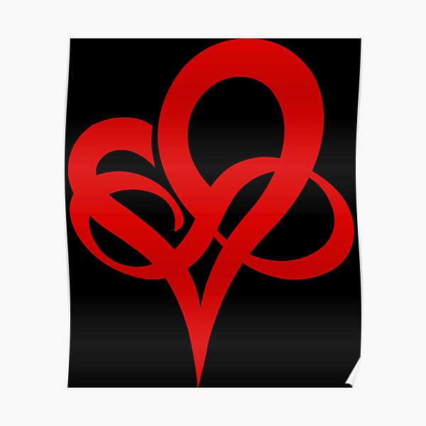 "Polyamory Symbol Poly Pride Red Infinity Heart" Poster for Sale by ...