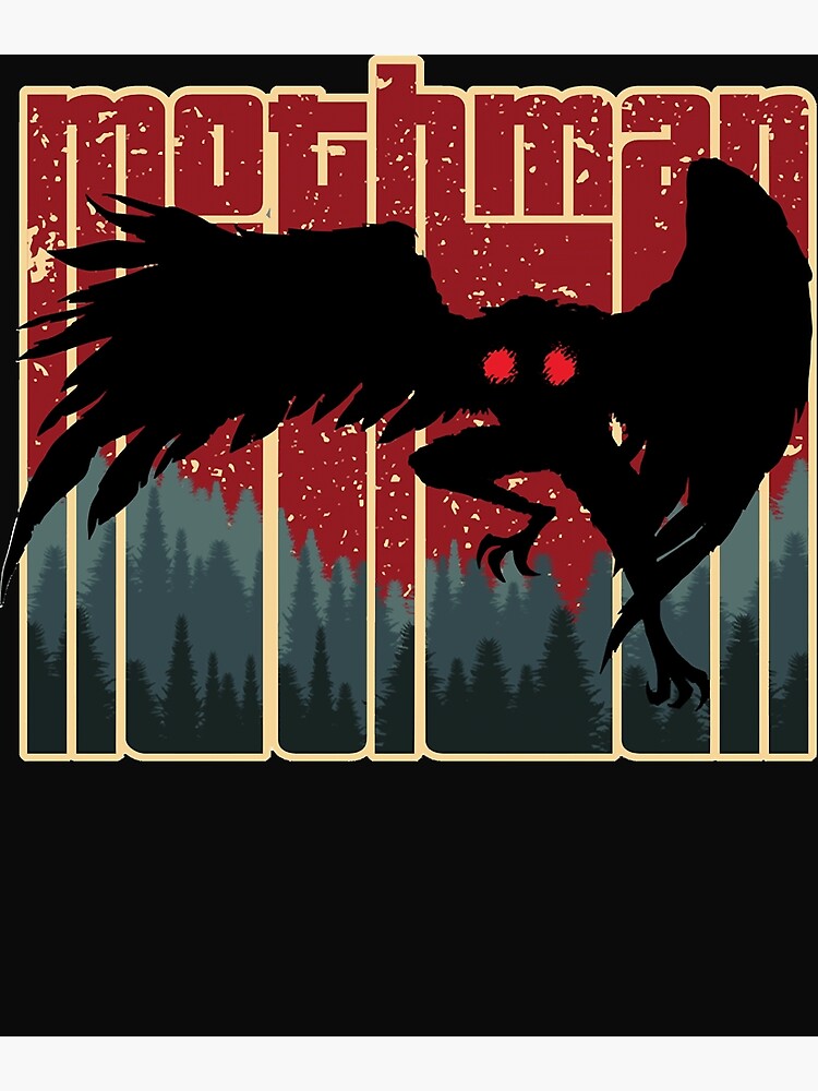 "Retro Mothman - Cool Vintage Cryptid Cartoon - Original Artwork ...