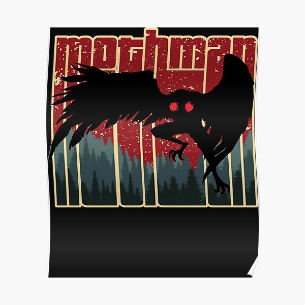 "Retro Mothman - Cool Vintage Cryptid Cartoon - Original Artwork ...