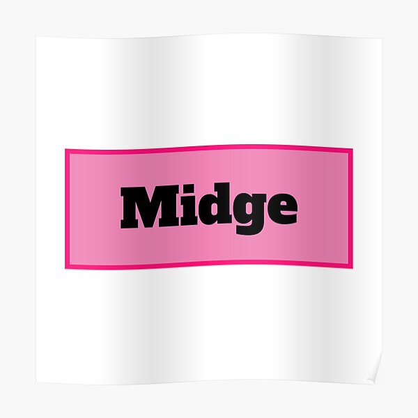 "Midge Name" Poster for Sale by NameMatters | Redbubble