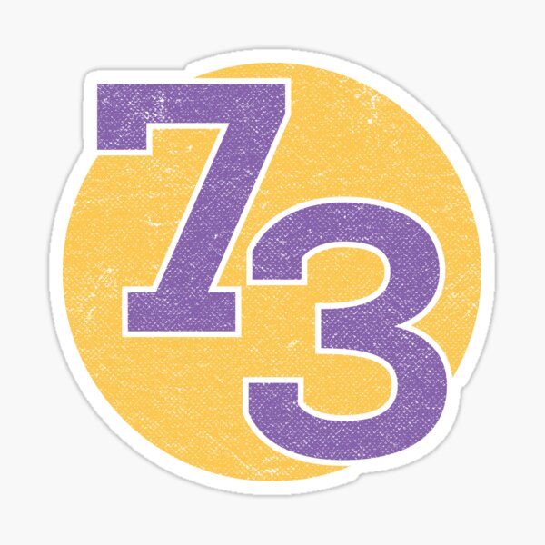 "73, seventy-three, favourite number 73" Sticker by new-wrk | Redbubble