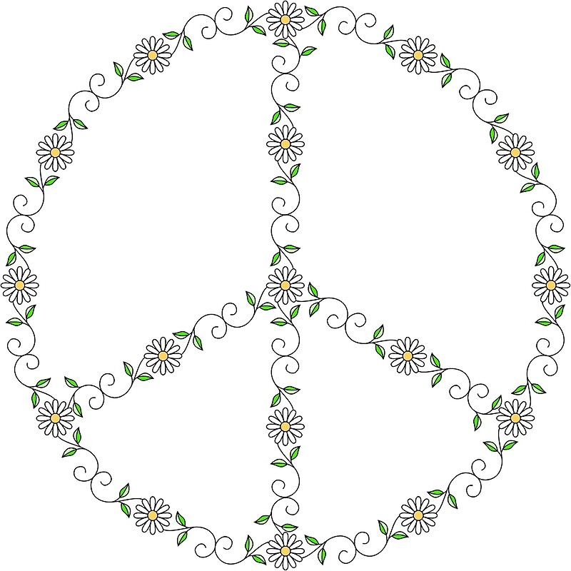 "Daisy Peace Symbol" by ShalaK | Redbubble