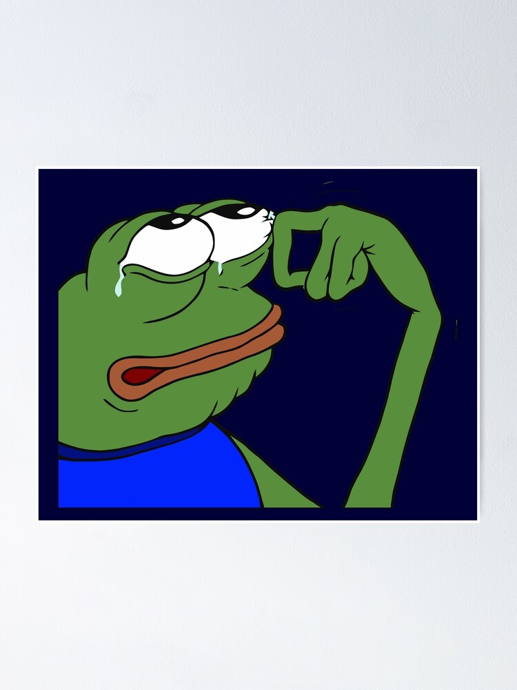 "Crying Pepe The Frog Meme Trendy Graphic Unisex, Cute Fashionable, For ...