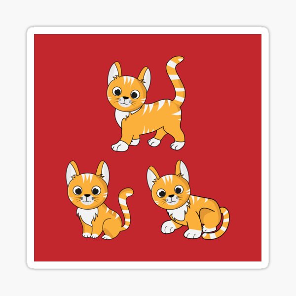 "Little Kitty" Sticker by Solarline | Redbubble