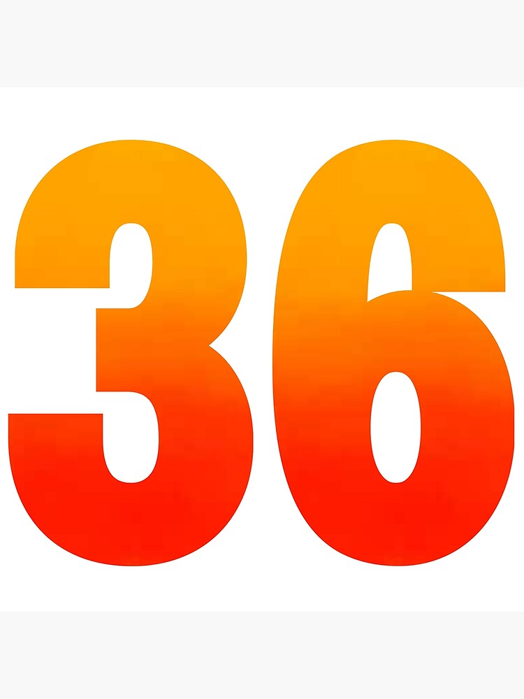 "General Sport Number 36 Thirtysix" Poster by agraenitapai | Redbubble