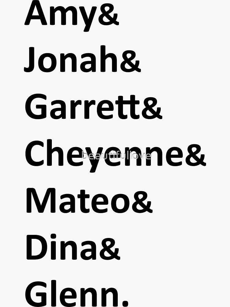 "Superstore Names" Sticker for Sale by beautifullove | Redbubble