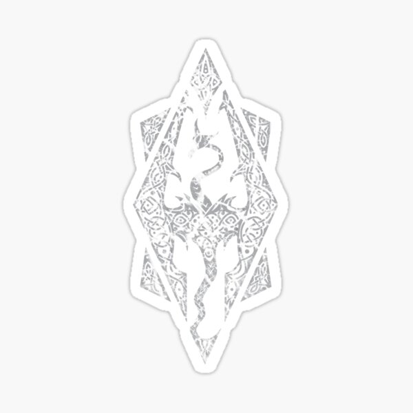 "Skyrim Logo " Sticker by CavenMesarosr | Redbubble