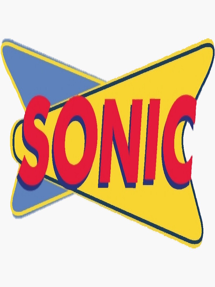 "Sonic America's drive-in fast food" Sticker for Sale by JaredEtienne ...