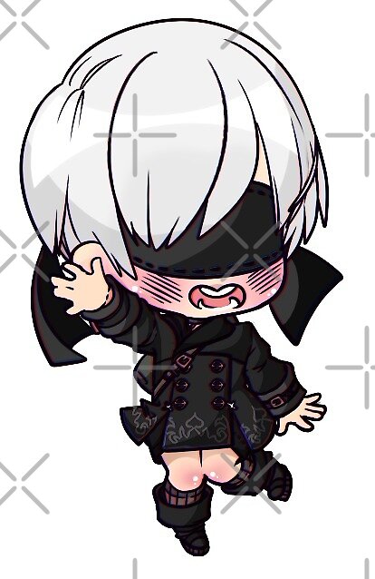 "Nier Automata - 9s combat" by R. ART | Redbubble