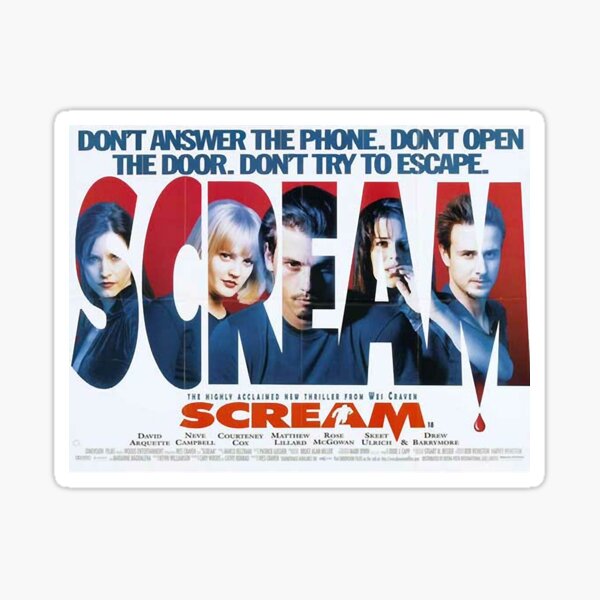 "Scream Horror Funny Gifts Boys Girls" Sticker for Sale by Pereira8370 ...