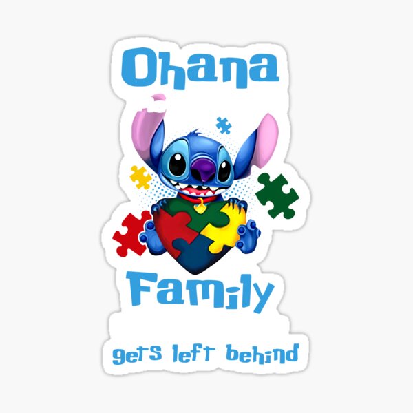 Pegatina for Sale con la obra «Concienciación sobre el autismo Stitch ...