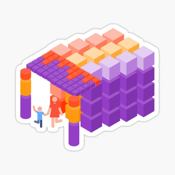 "My House" Sticker for Sale by Galaxypoint | Redbubble