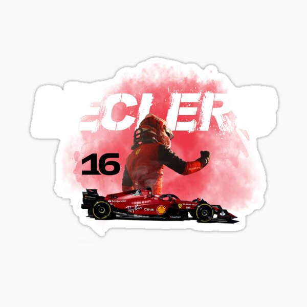"Leclerc 16 F1 2022" Sticker for Sale by NaryTees | Redbubble