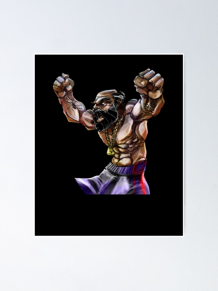 "Kimbo Slice Cartoon T-Shirt" Poster for Sale by AptSommer | Redbubble