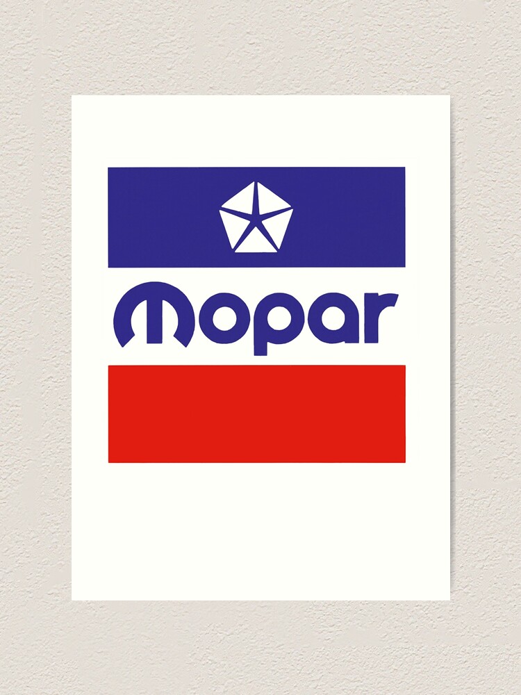 "Vintage Mopar Logo" Art Print for Sale by WilliamDavid11 | Redbubble
