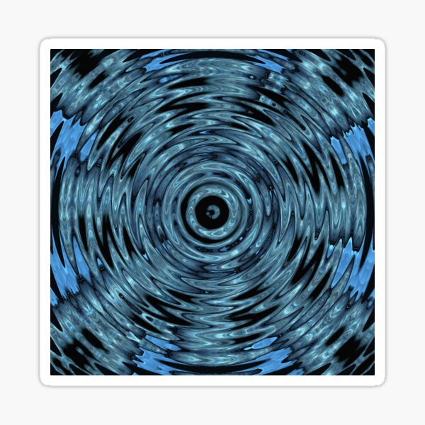 "Patterns in blue, black and turquoise" Sticker by ocorvo | Redbubble
