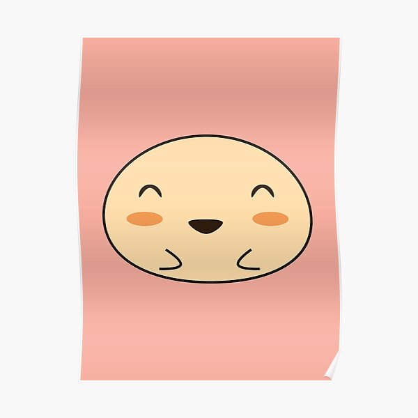 "Peach Kawaii Mochi" Poster for Sale by KawaiiBliss | Redbubble