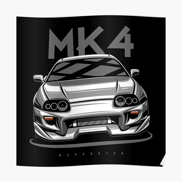 "Supra mk4" Poster for Sale by OlegMarkaryan | Redbubble