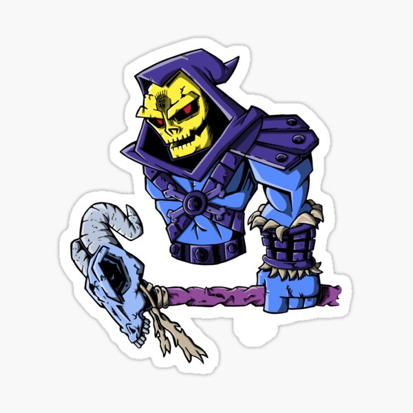 "Skeletor" Sticker for Sale by DrewBird | Redbubble