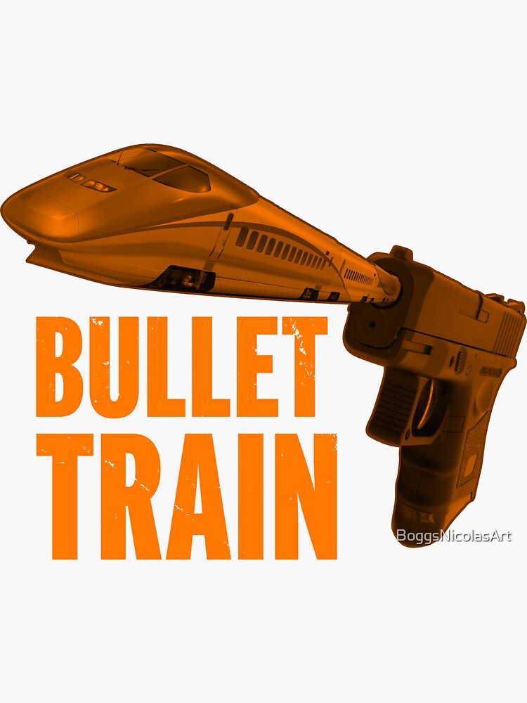 "Bullet Train" Sticker by BoggsNicolasArt | Redbubble