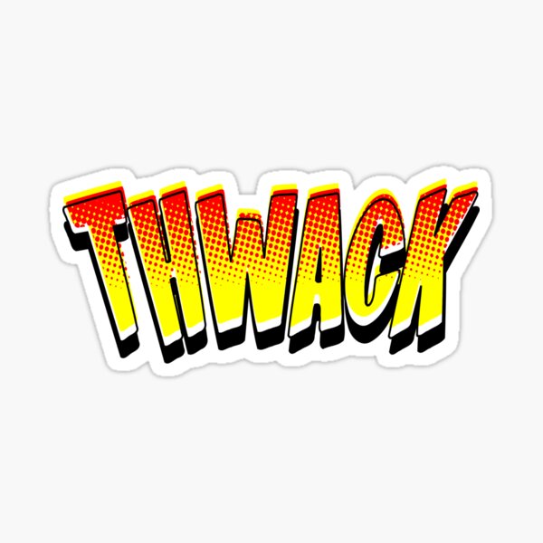 "THWACK Comic design " Sticker by clients | Redbubble