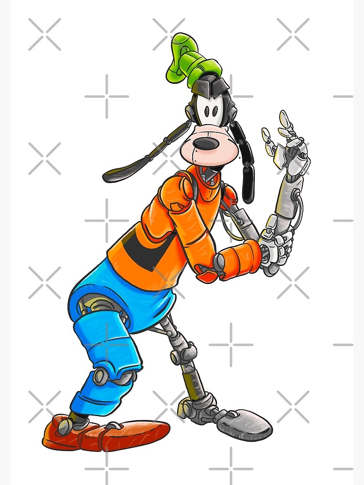 "cartoon mechanical goofy" Poster for Sale by Karmawan | Redbubble