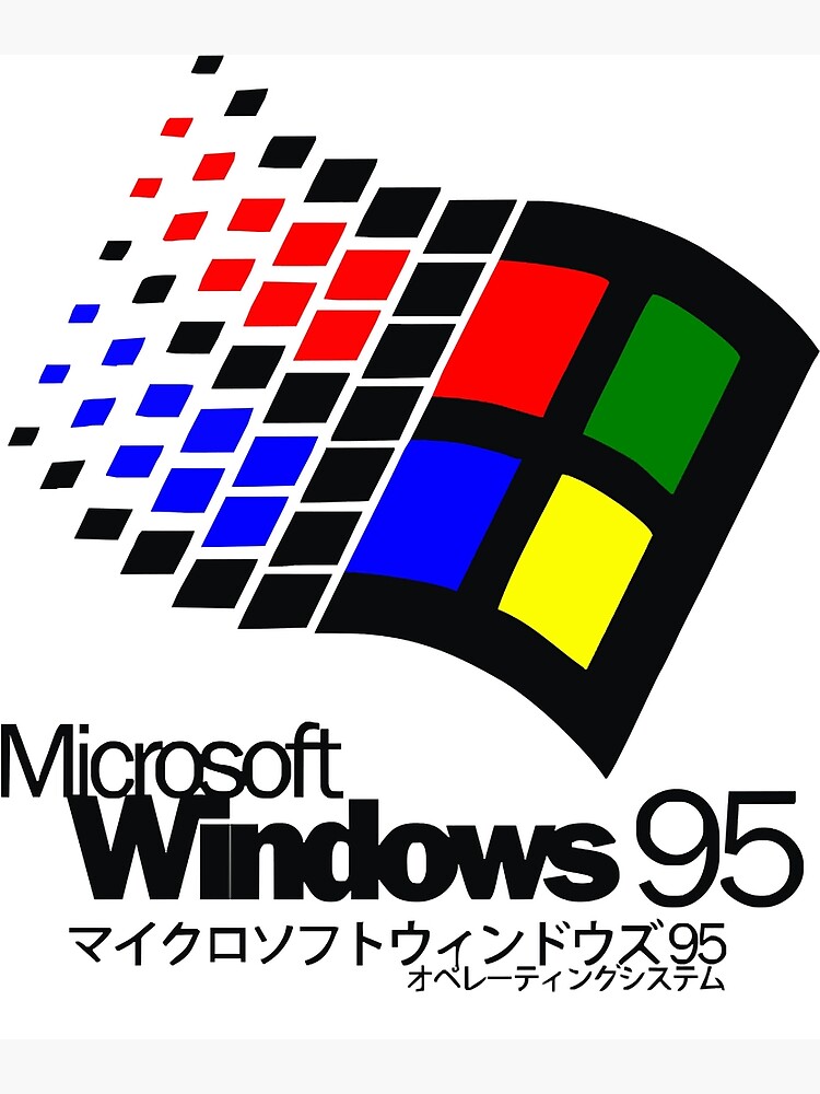 "Windows 95 Logo " Art Print for Sale by KinnickOlear | Redbubble