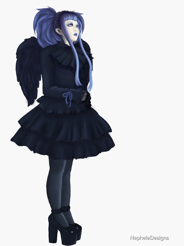 "Mana sama blue backdrop" Sticker by NepheleDesigns | Redbubble