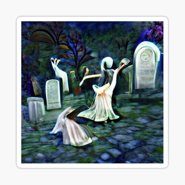 "Dancing on dead bodies" Sticker by kharamoot | Redbubble