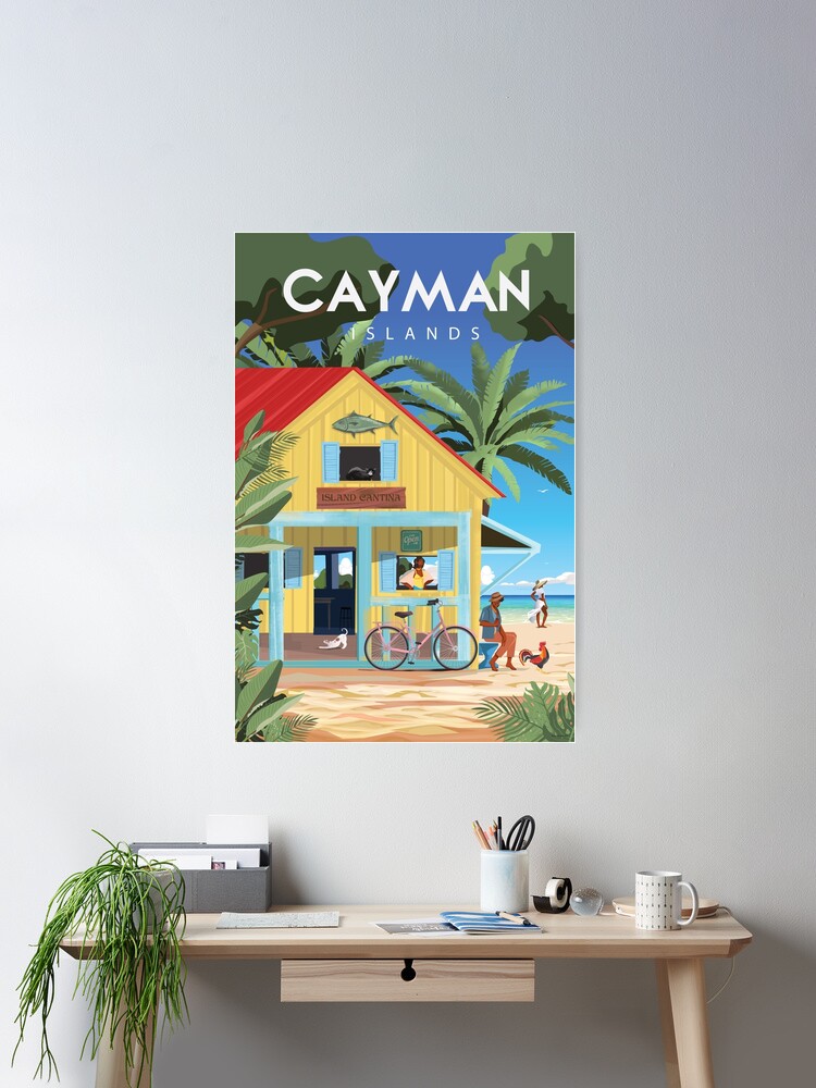 "Cayman Islands travel poster" Poster for Sale by Arctic frame studio ...