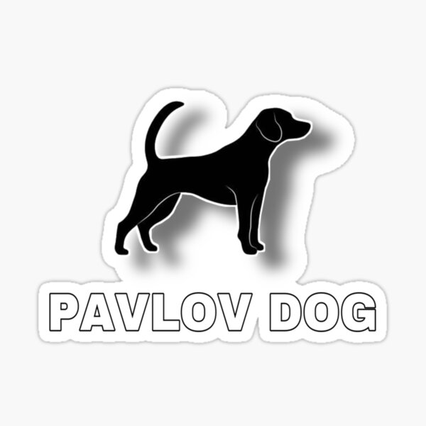 "Pavlov dog, trend designe" Sticker by TTEDGLOBAL | Redbubble
