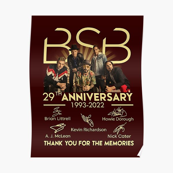 "Backstreet Boys Bsb 27th Anniversary 19932020 Signatures Brian ...