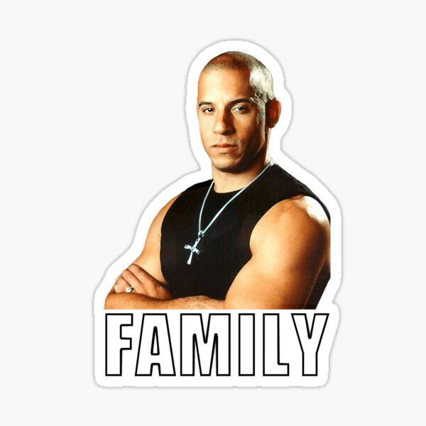 "Dom Toretto Funny Man" Sticker for Sale by Ferreira7664 | Redbubble