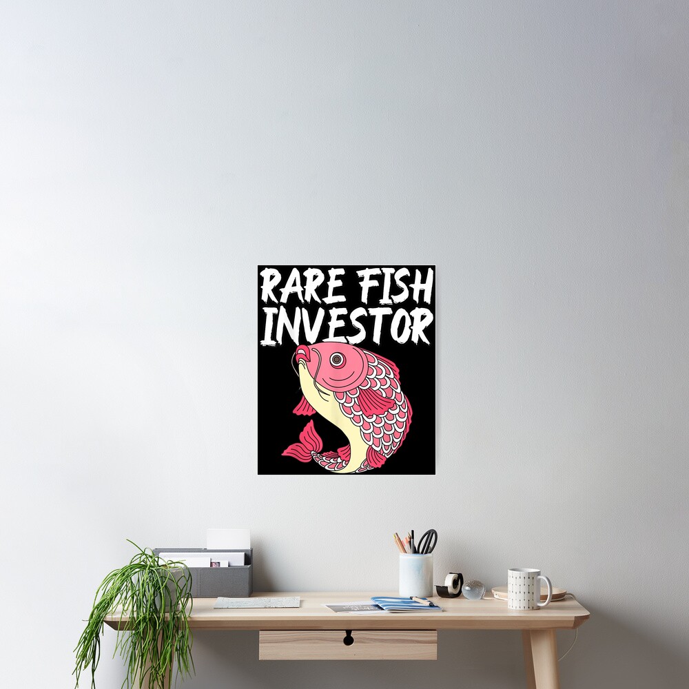 "Rare Fish Investor Sigma Grindset Dank Meme Viral Quote " Poster by ...